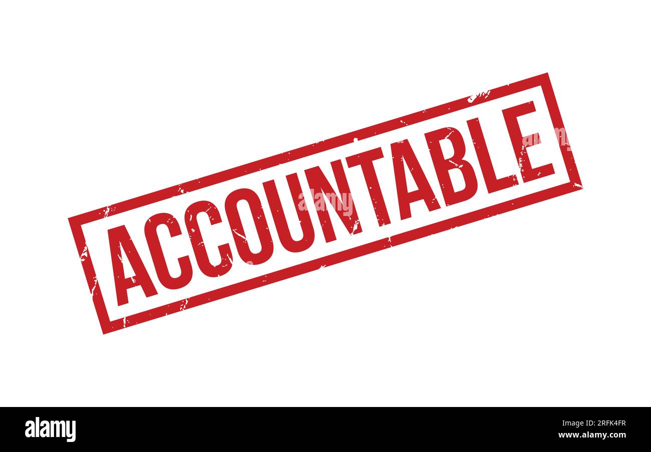 Red Accountable Rubber Stamp Seal Vector Stock Vector Image & Art - Alamy