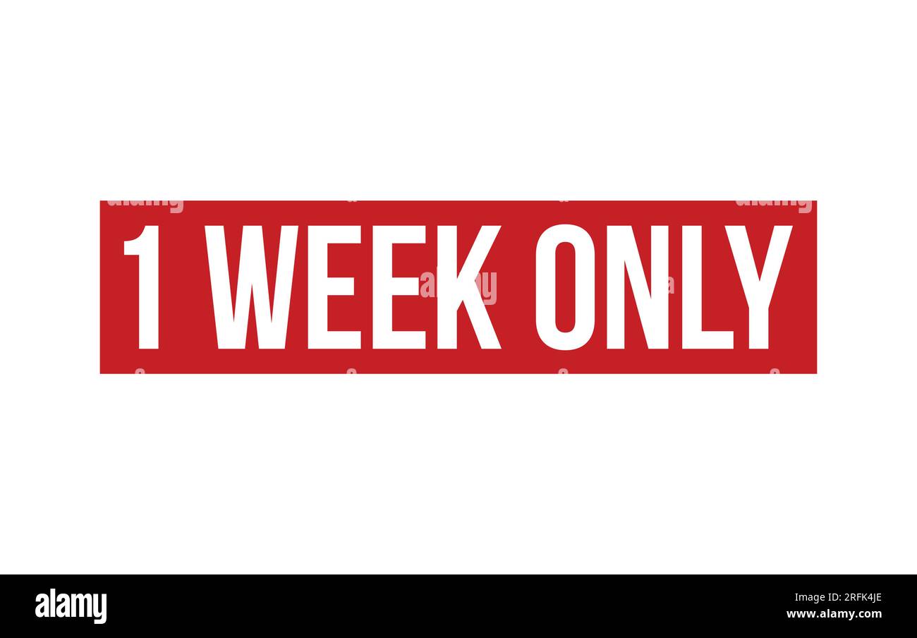 1 week only seal hi-res stock photography and images - Alamy