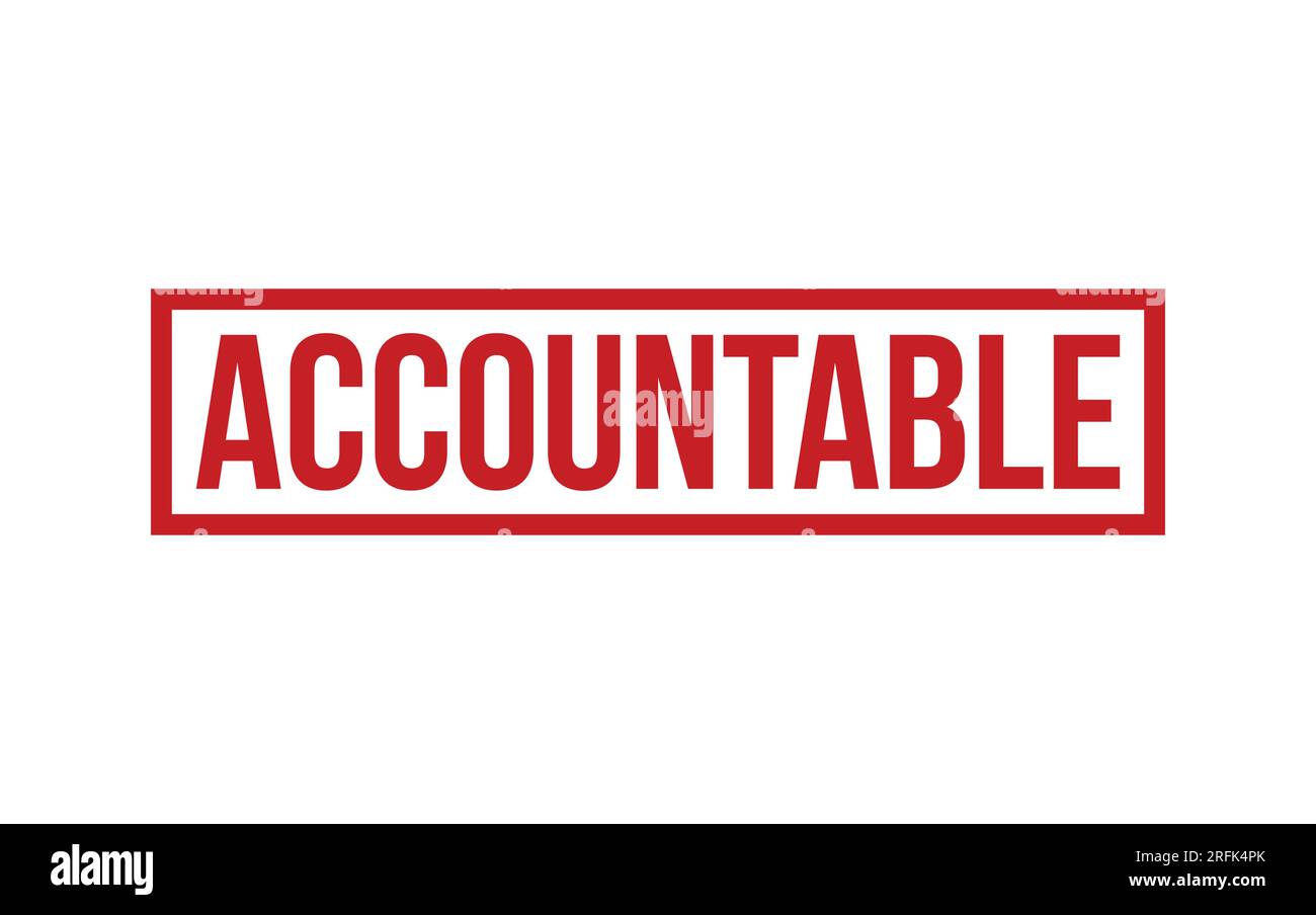 Red Accountable Rubber Stamp Seal Vector Stock Vector Image & Art - Alamy