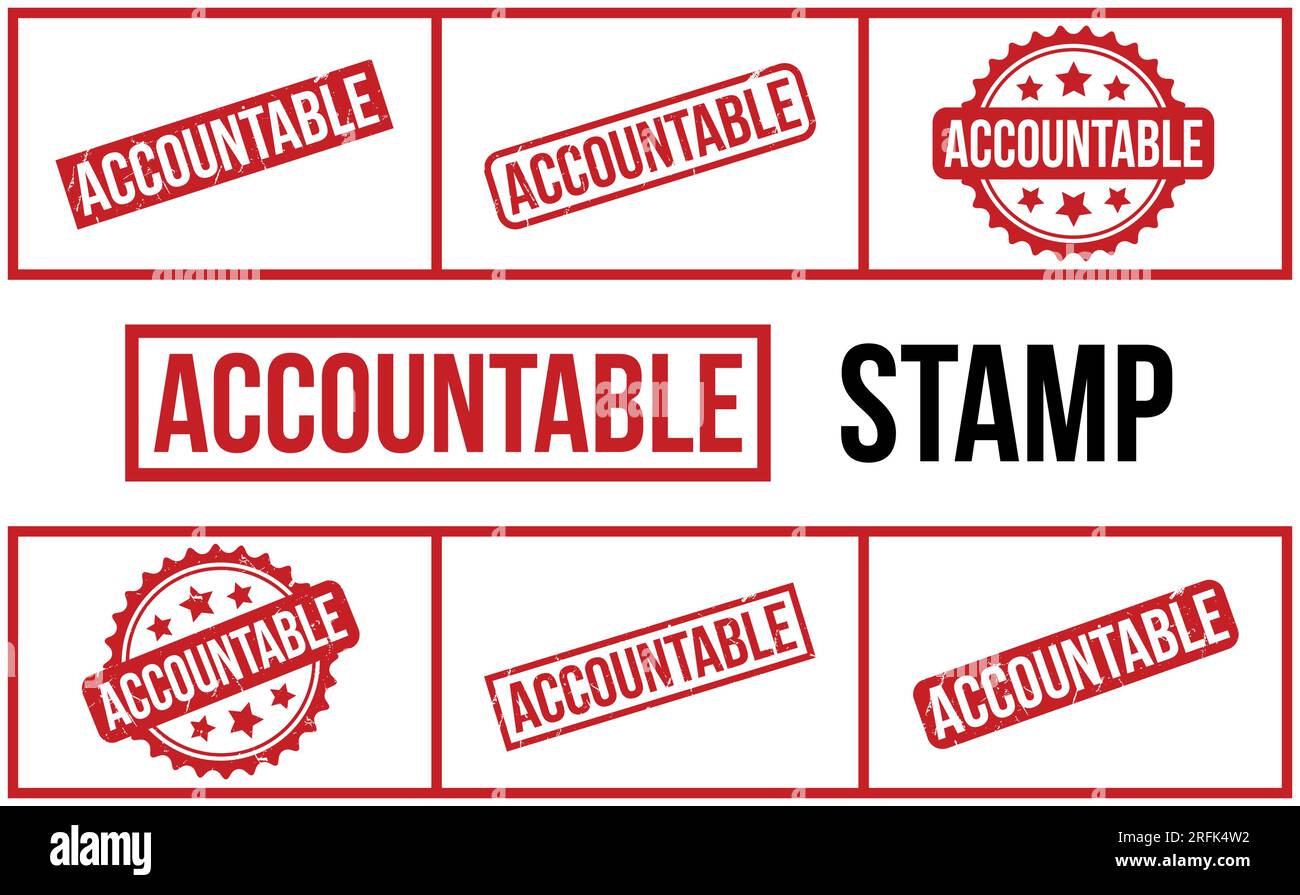 Accountable Rubber Stamp Set Vector Stock Vector Image & Art - Alamy