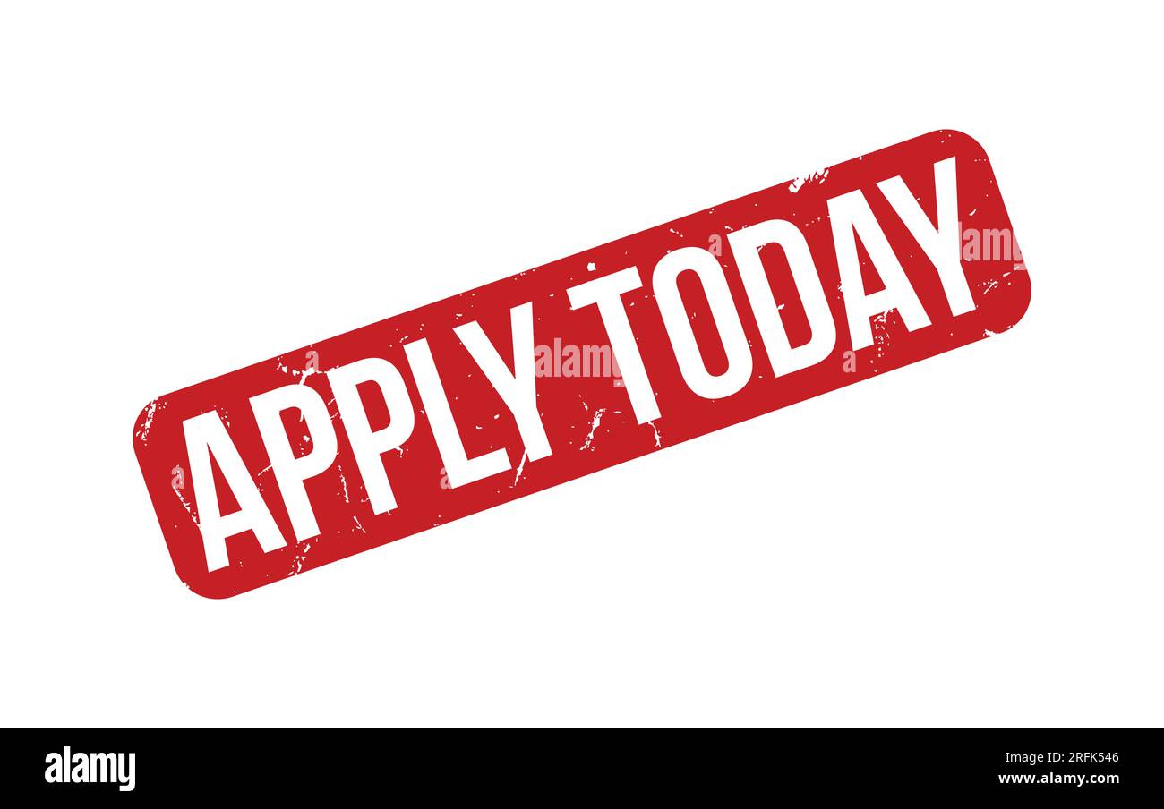 Apply today rubber stamp hi-res stock photography and images - Alamy