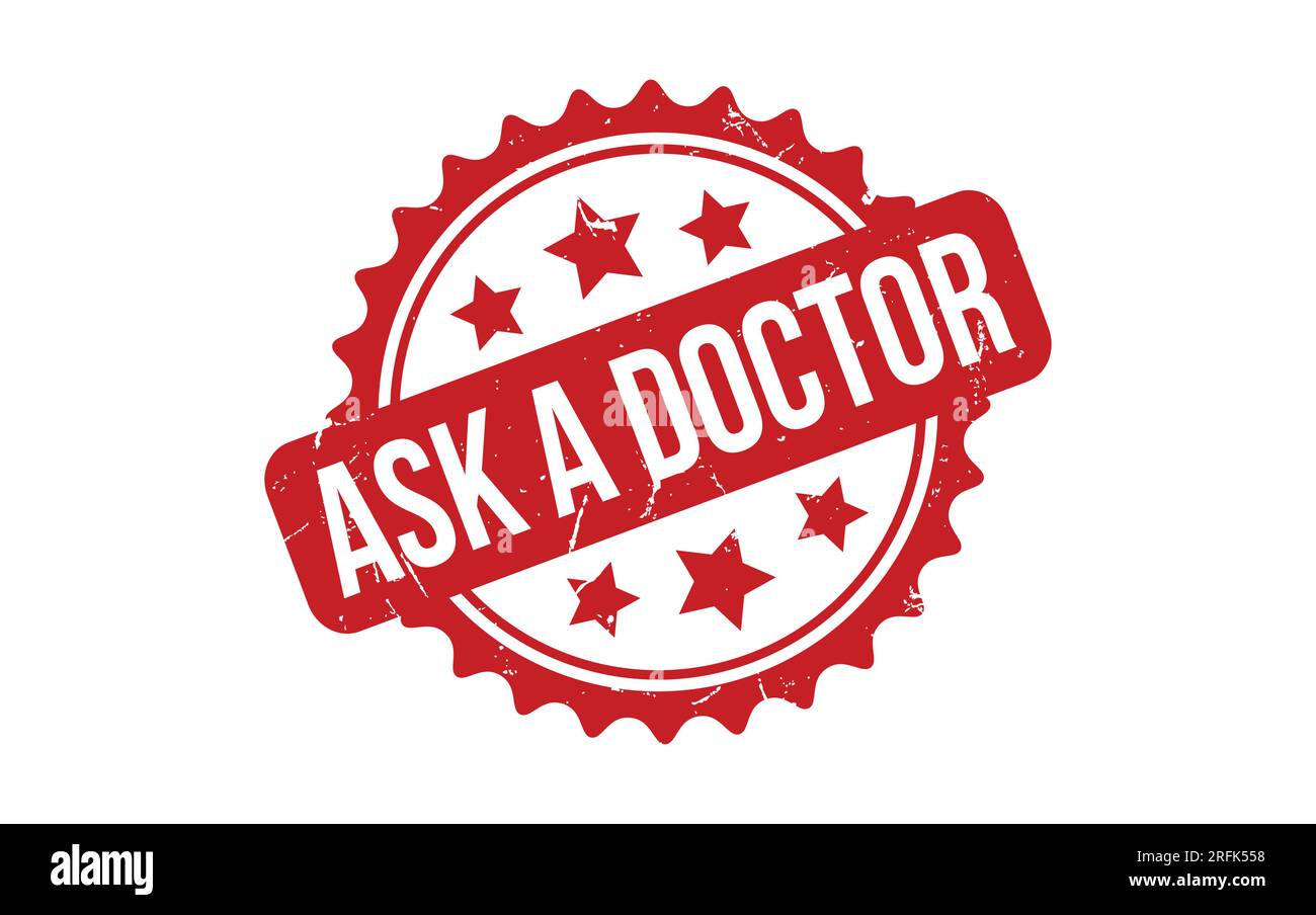 Ask a Doctor rubber grunge stamp seal vector Stock Vector Image & Art ...