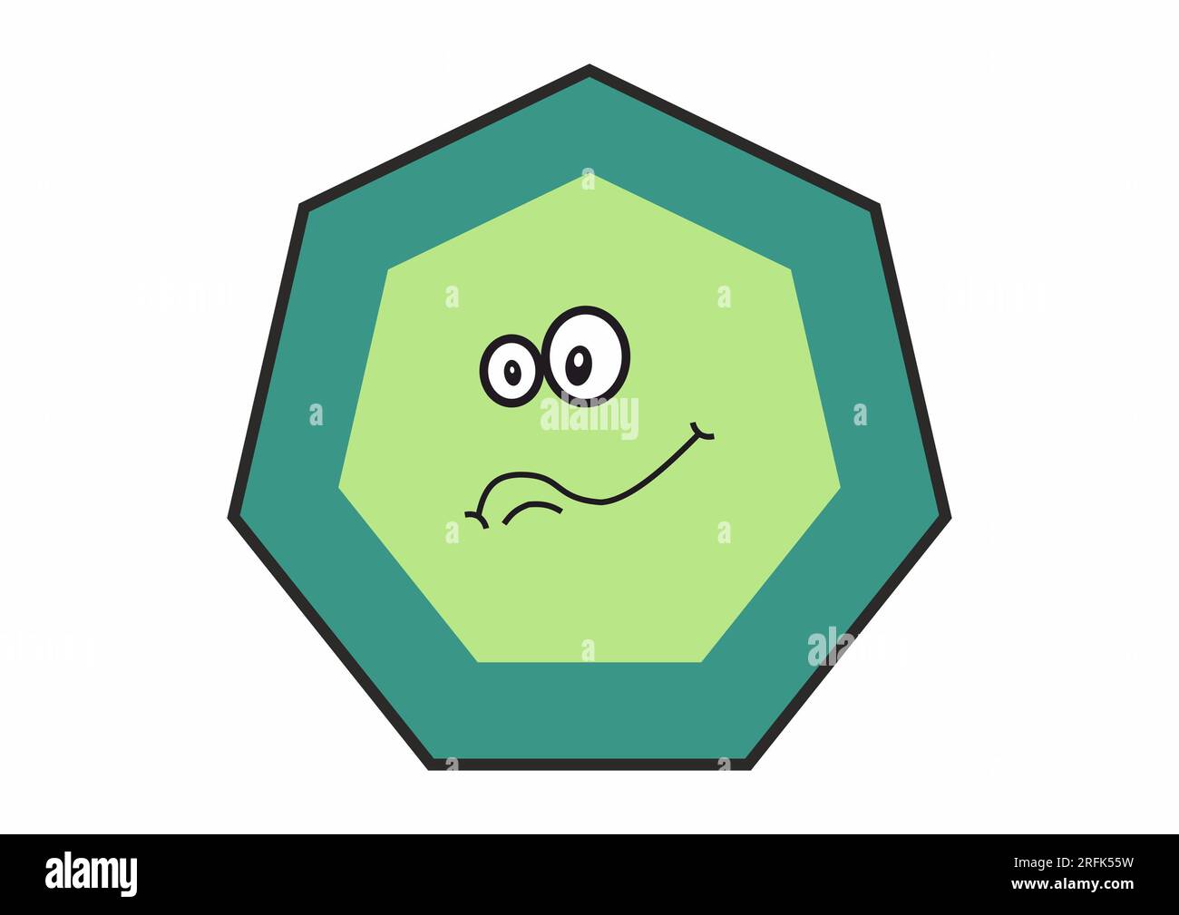 Heptagon icon hi-res stock photography and images - Alamy