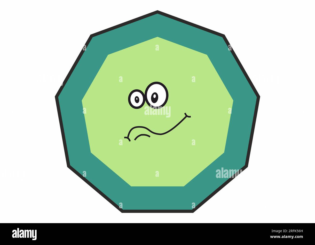 Nonagon cartoon hi-res stock photography and images - Alamy