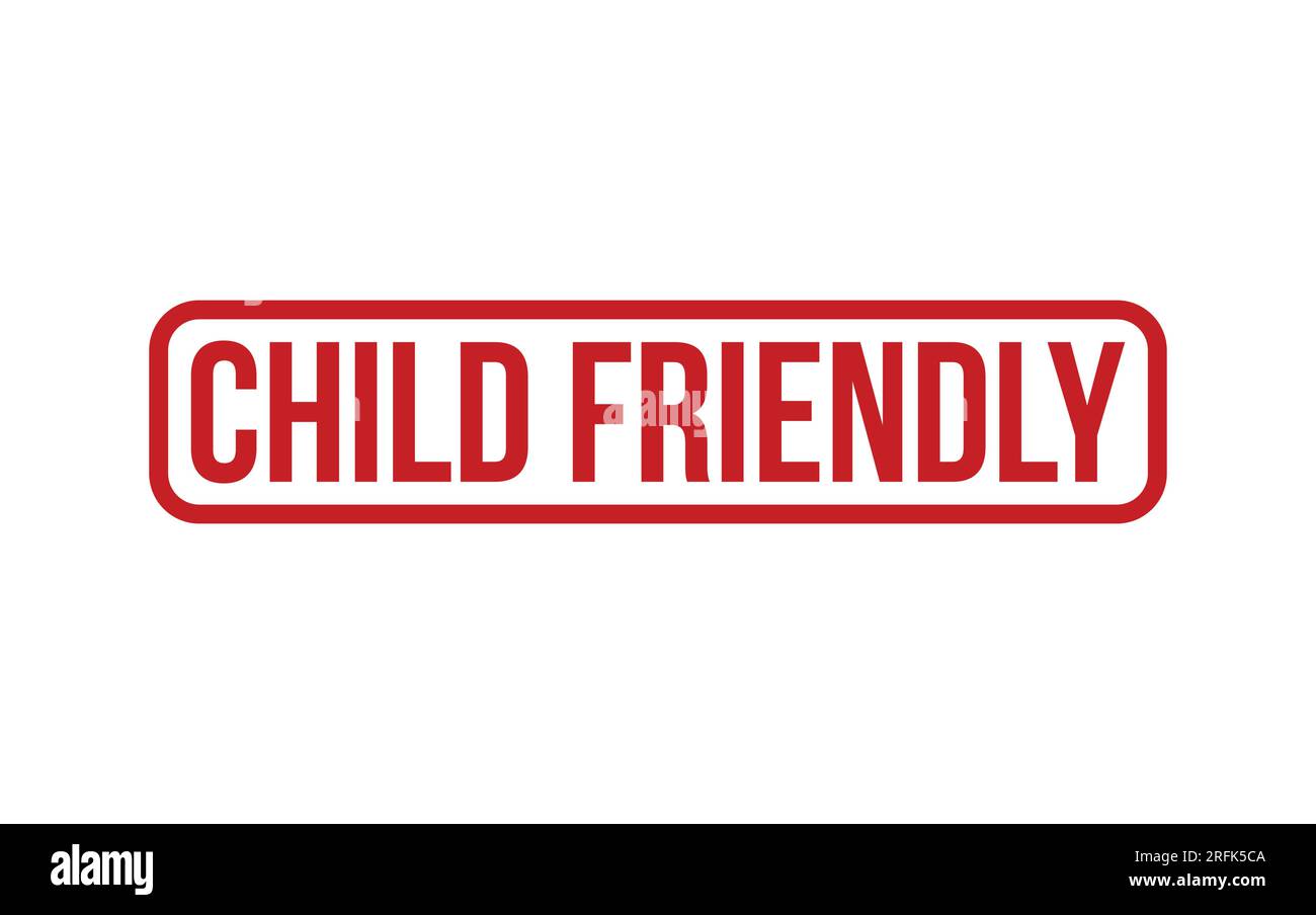 Red Child Friendly Rubber Stamp Seal Vector Stock Vector Image & Art ...