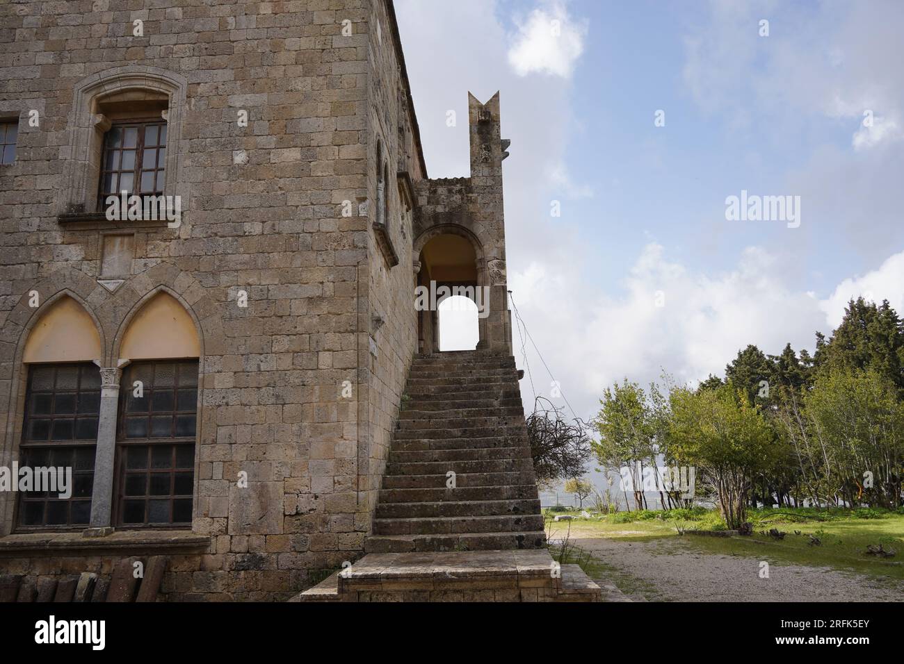 Mount Filerimos. Filerimos Monastery. Acropolis of Ialyssos Rhodes ...