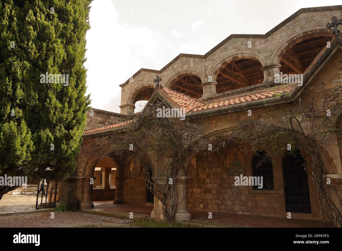 Mount Filerimos. Filerimos Monastery. Acropolis of Ialyssos Rhodes ...