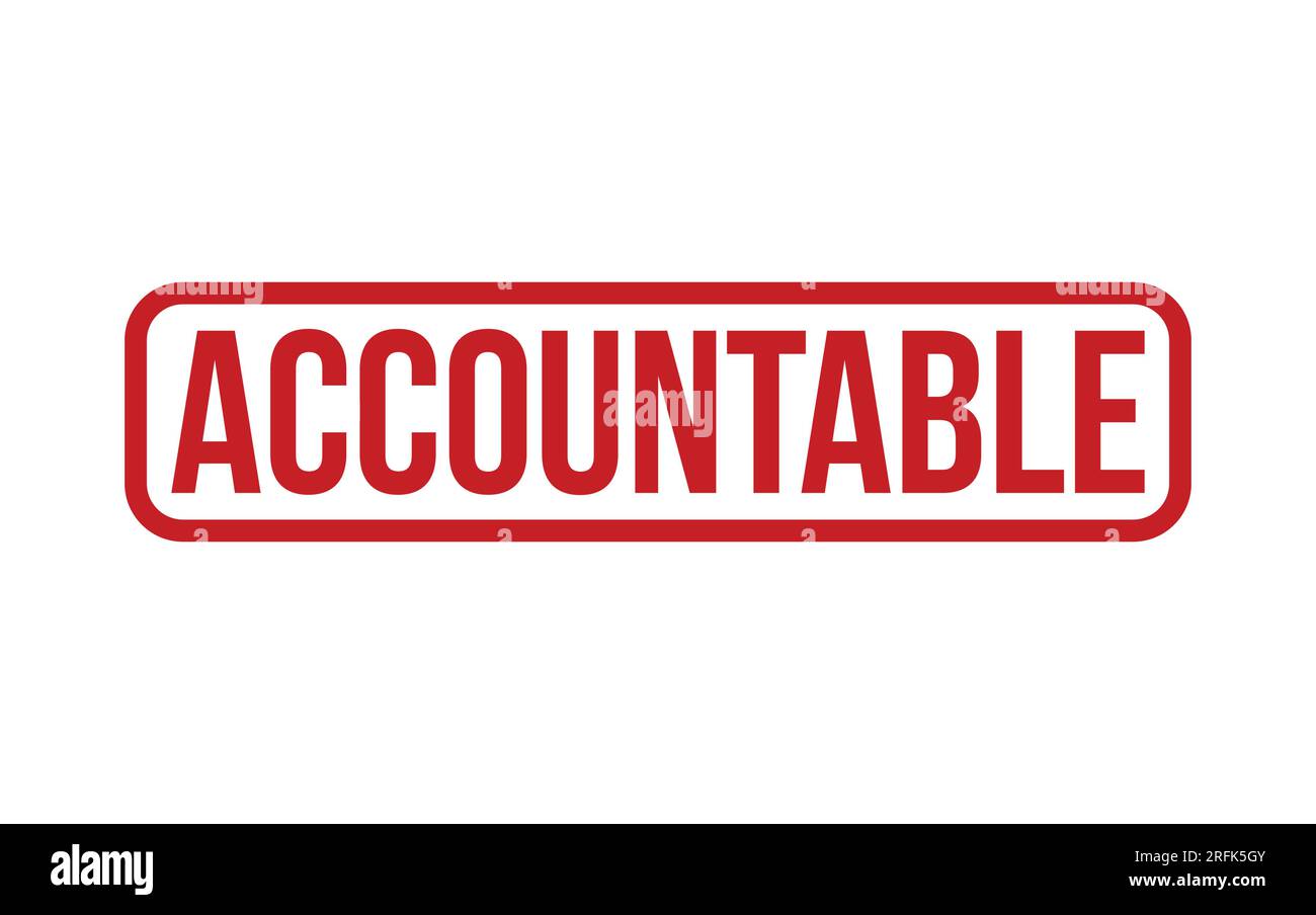 Red Accountable Rubber Stamp Seal Vector Stock Vector Image & Art - Alamy