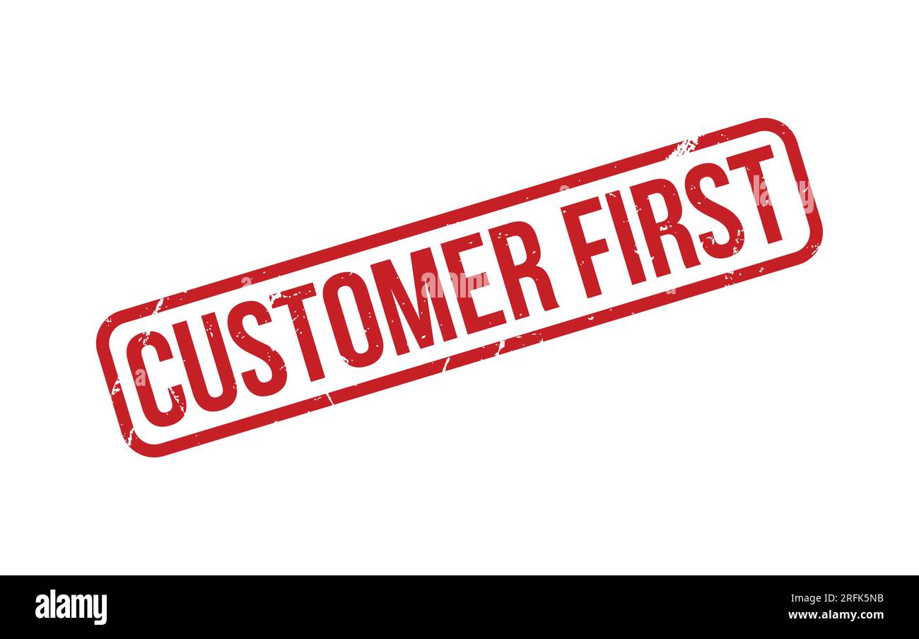 Red Customer First Rubber Stamp Seal Vector Stock Vector Image & Art ...