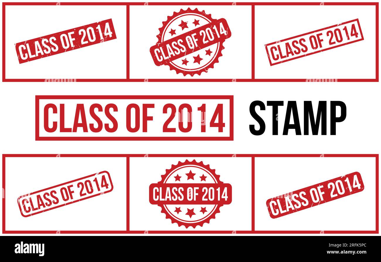 Class of 2014 Rubber Stamp Set Vector Stock Vector Image & Art - Alamy