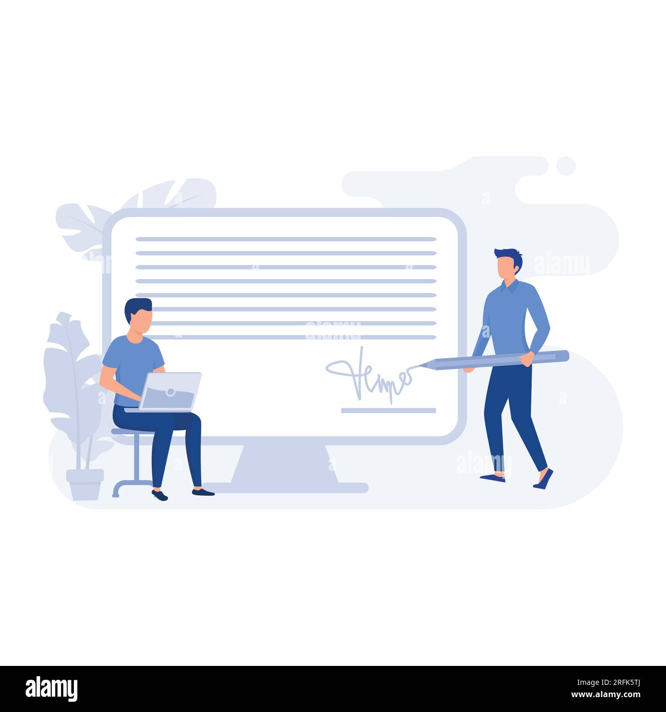 Digital user agreement signing digital document with electronic ...