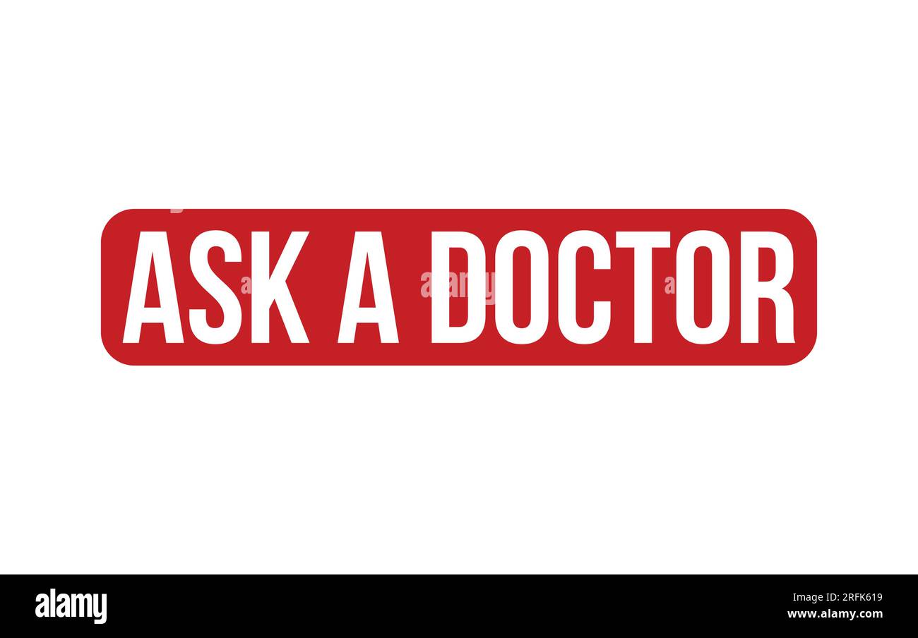 Ask a Doctor Rubber Stamp Seal Vector Stock Vector Image & Art - Alamy