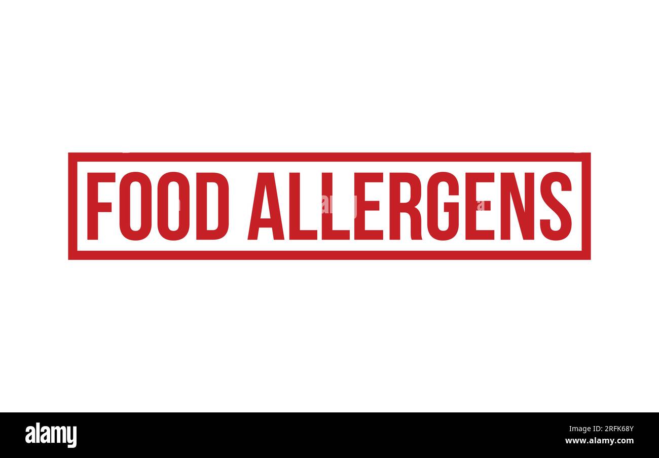 Red Food Allergens Rubber Stamp Seal Vector Stock Vector Image & Art ...
