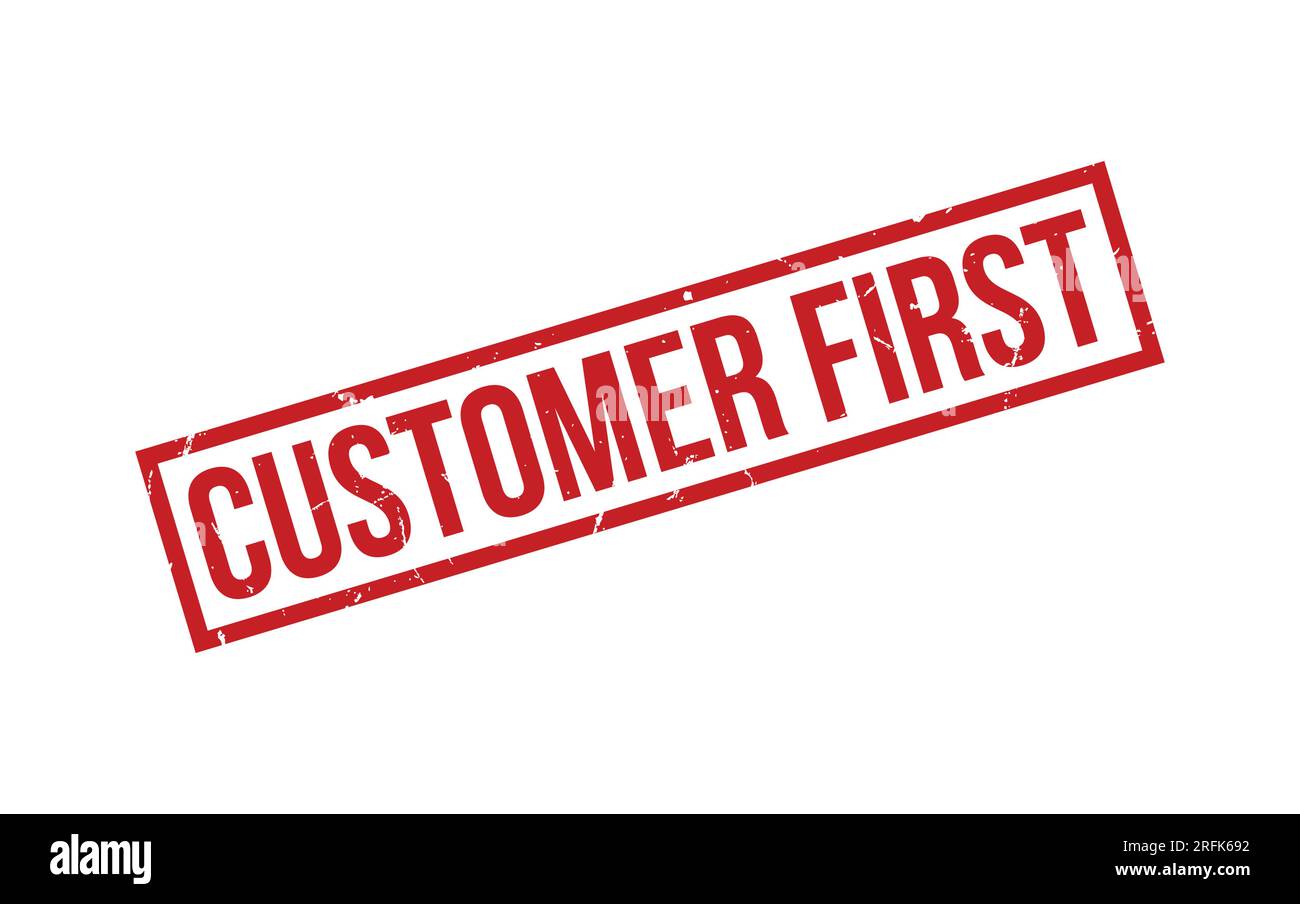 Customer first vector vectors Stock Vector Images - Alamy