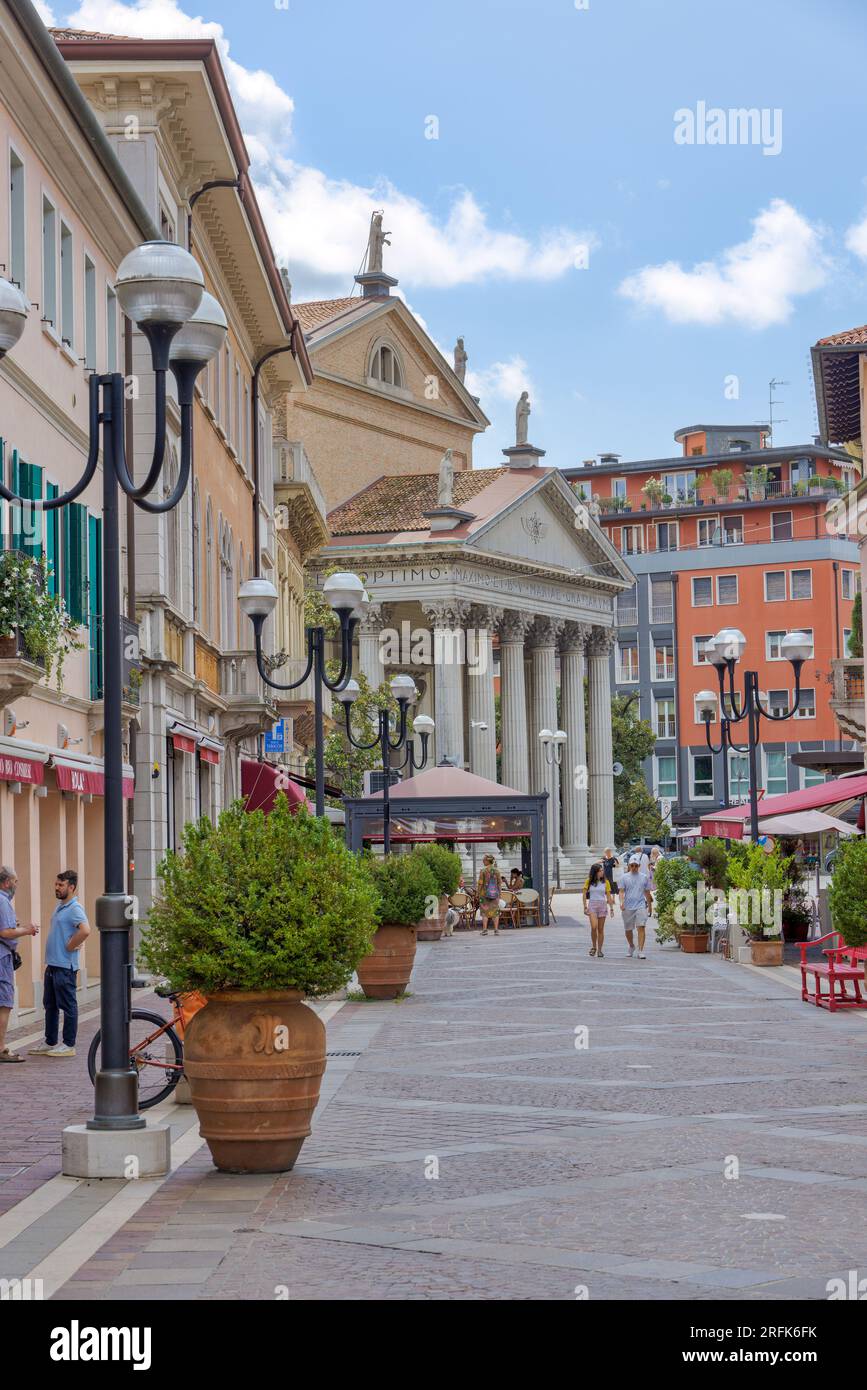 Beautiful Floral Street View in San Dona di Piave, Italy Stock Photo ...