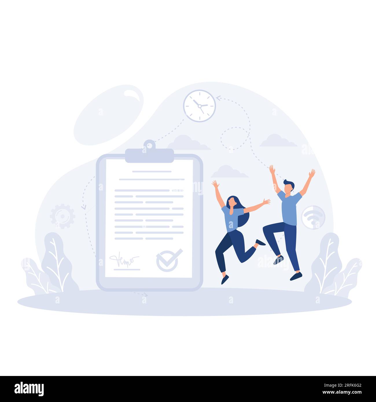 Hand text loan success Stock Vector Images - Alamy