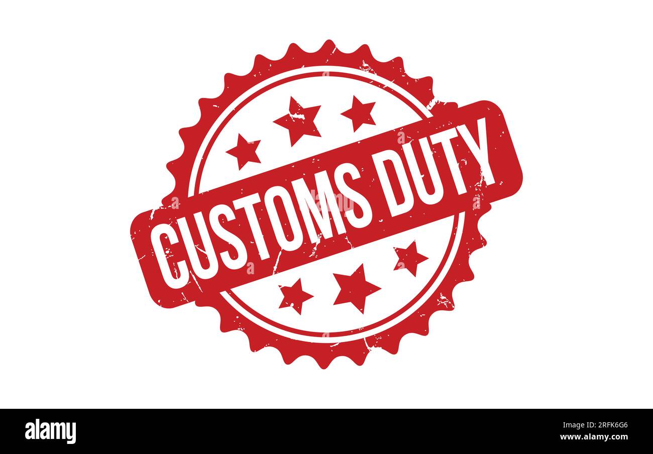 Customs Duty rubber grunge stamp seal vector Stock Vector Image & Art ...