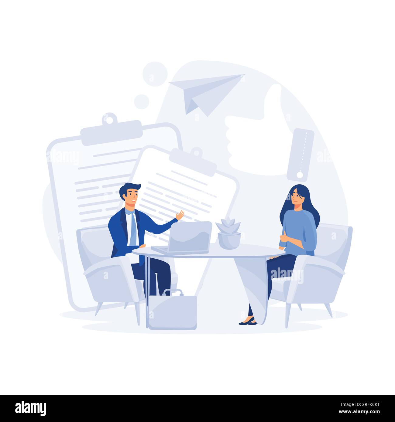 Good employer illustration Stock Vector Images - Alamy