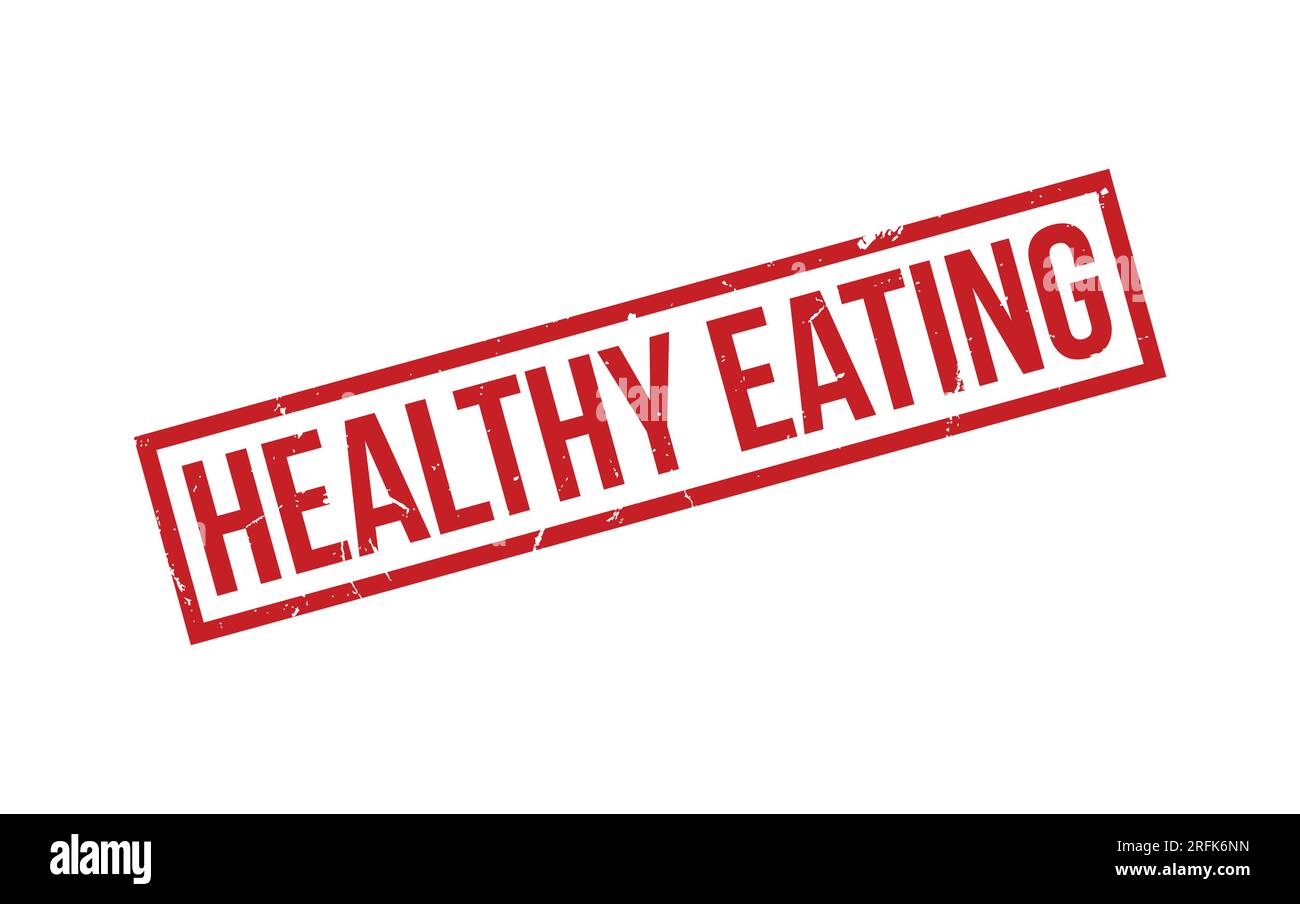 Healthy Eating Rubber Stamp Seal Vector Stock Vector Image & Art - Alamy