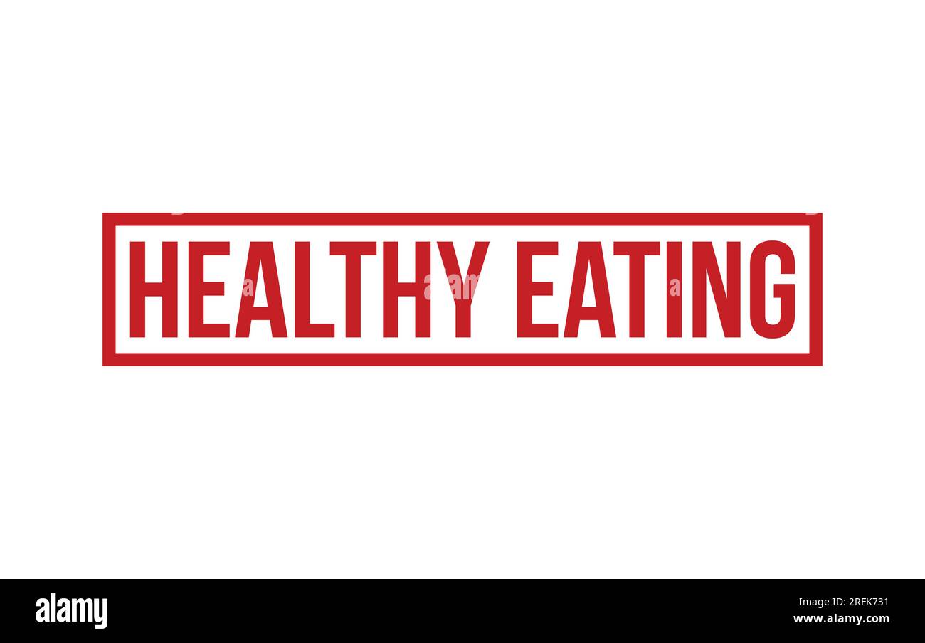 Healthy Eating Rubber Stamp Seal Vector Stock Vector Image & Art - Alamy