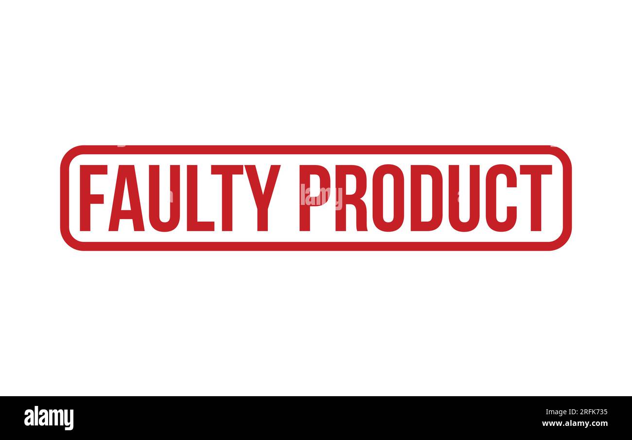 Red Faulty Product Rubber Stamp Seal Vector Stock Vector Image & Art ...