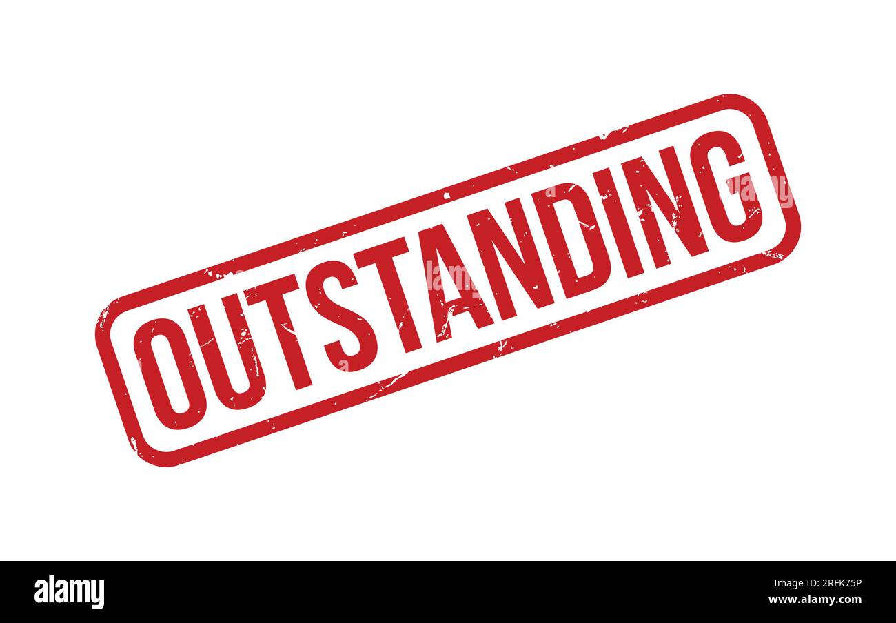 Red Outstanding Rubber Stamp Seal Vector Stock Vector Image & Art - Alamy