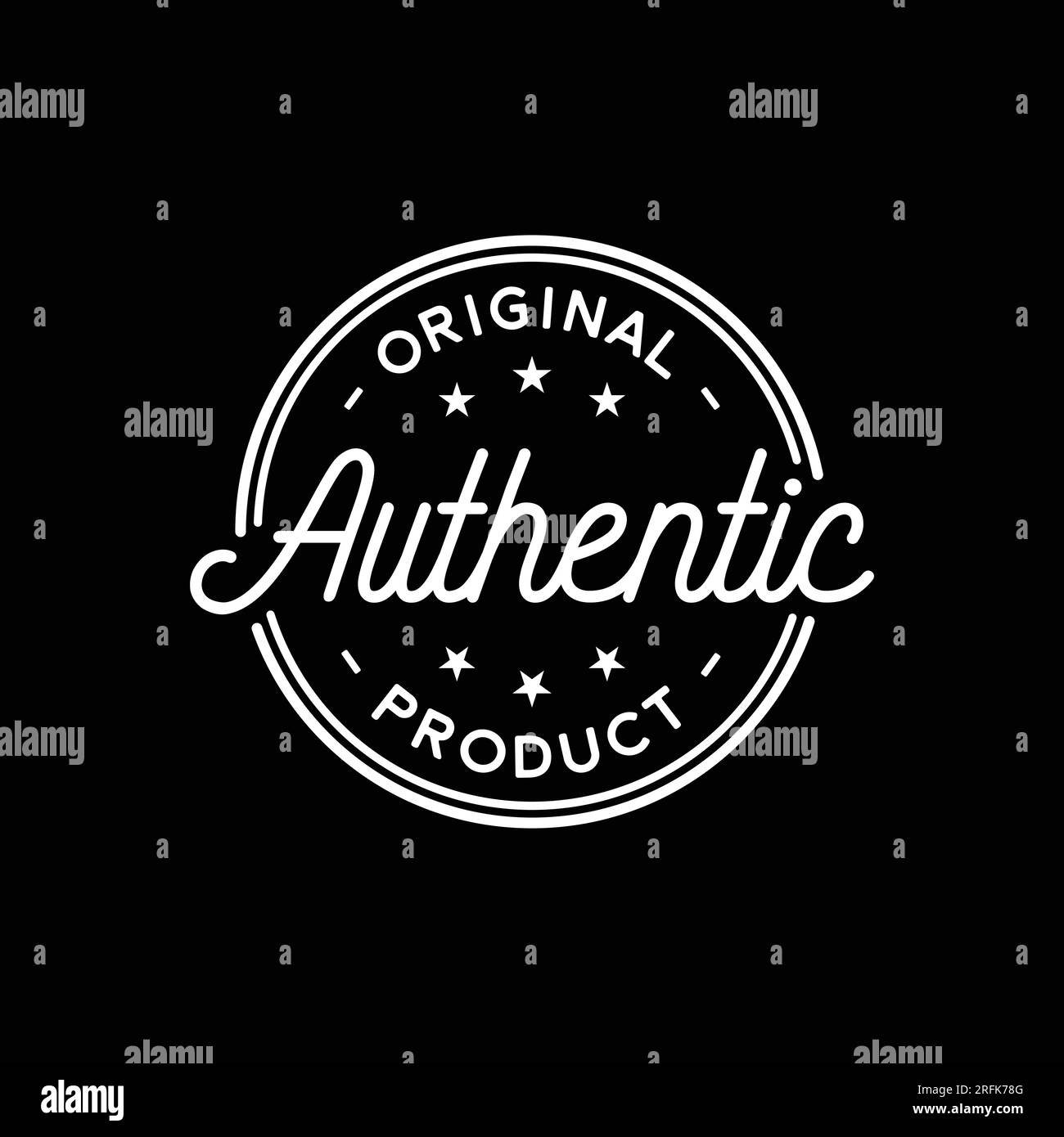 Original Authentic Product Stamp Logo Design. Vector and illustration ...