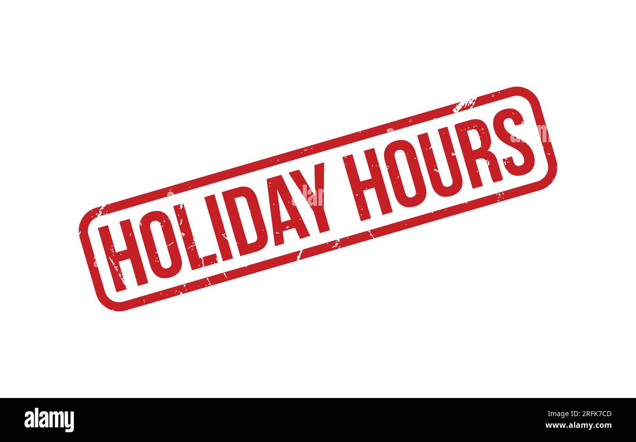 Holiday hours seal hi-res stock photography and images - Alamy
