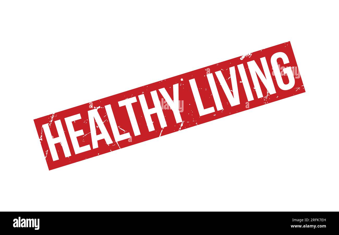 Healthy Living Rubber Stamp Seal Vector Stock Vector Image & Art - Alamy