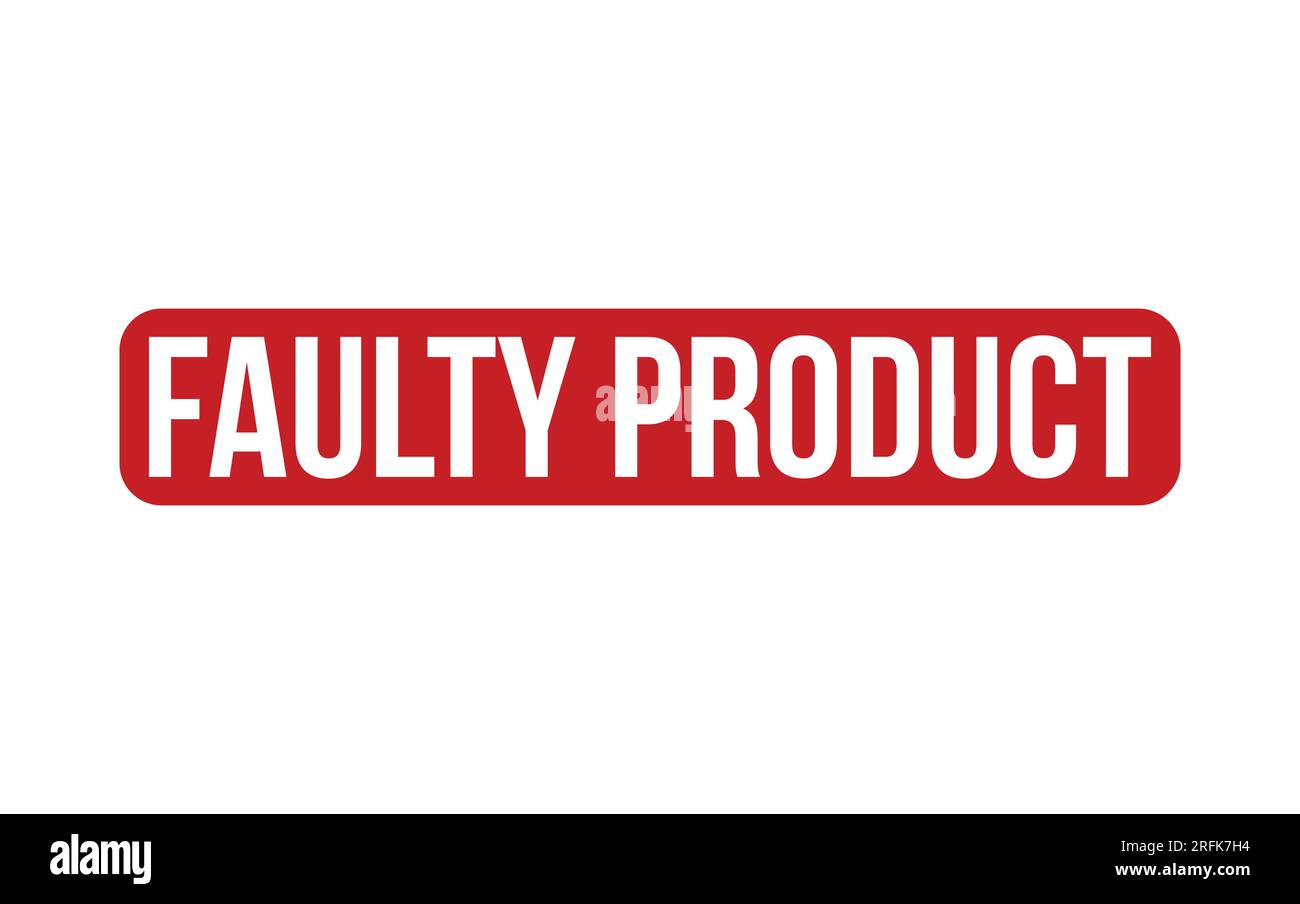Red Faulty Product Rubber Stamp Seal Vector Stock Vector Image & Art ...