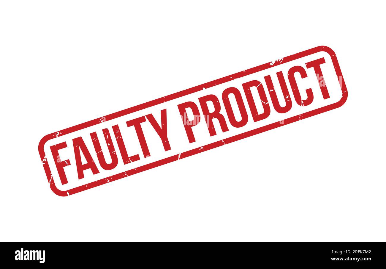 Red Faulty Product Rubber Stamp Seal Vector Stock Vector Image & Art ...