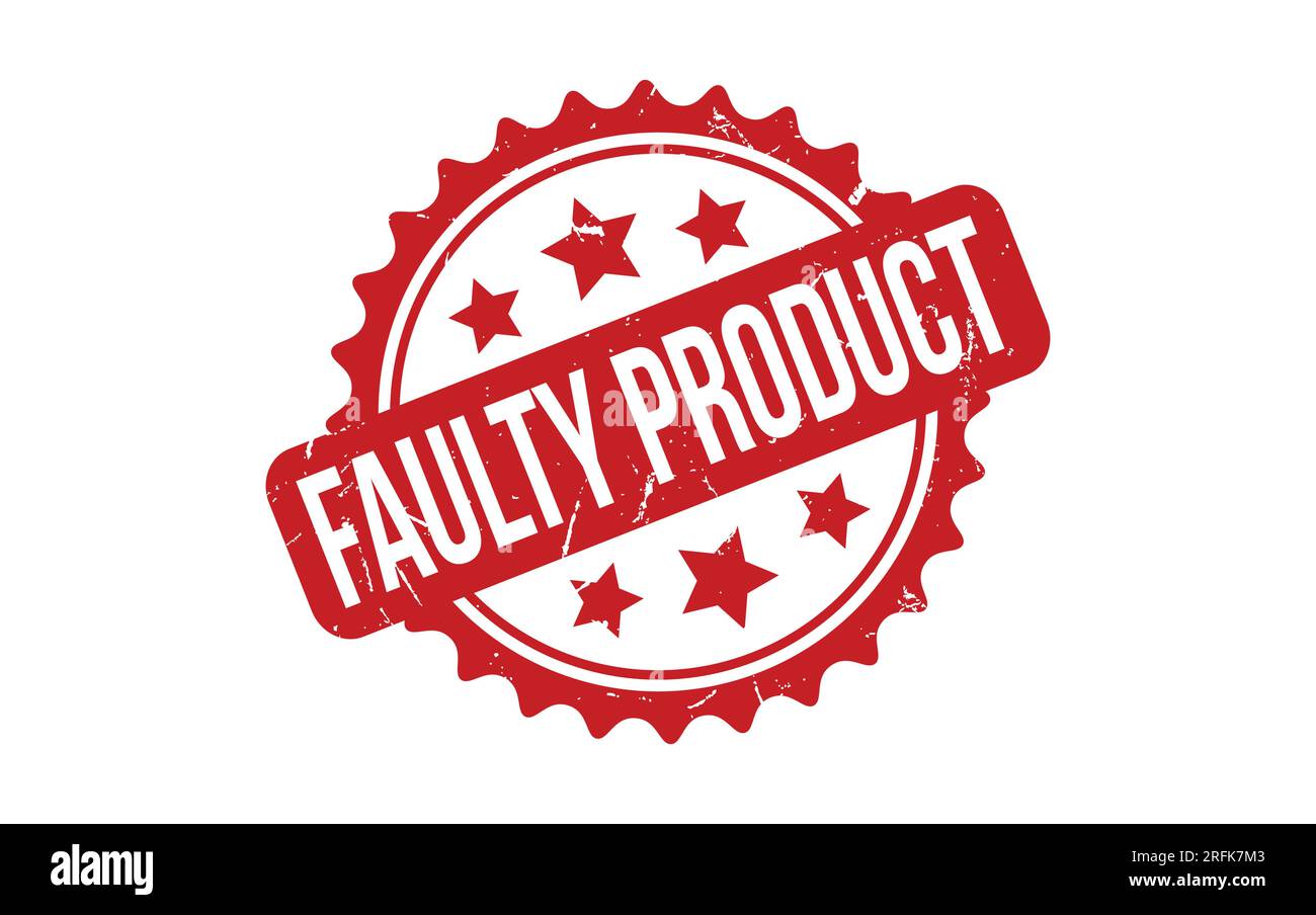 Faulty Product rubber grunge stamp seal vector Stock Vector Image & Art ...