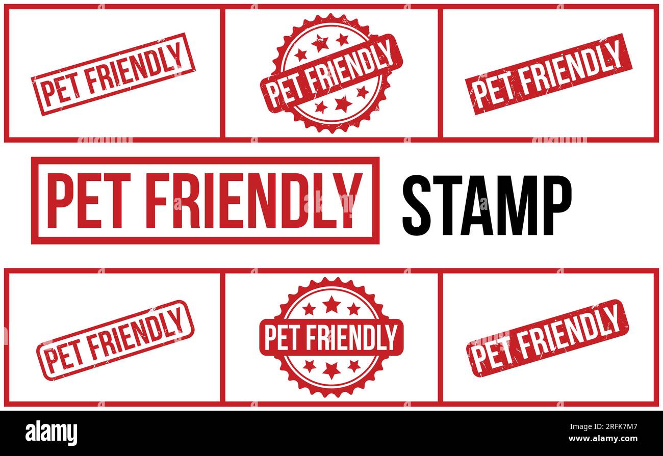 Pet friendly sign stamp Stock Vector Images - Alamy
