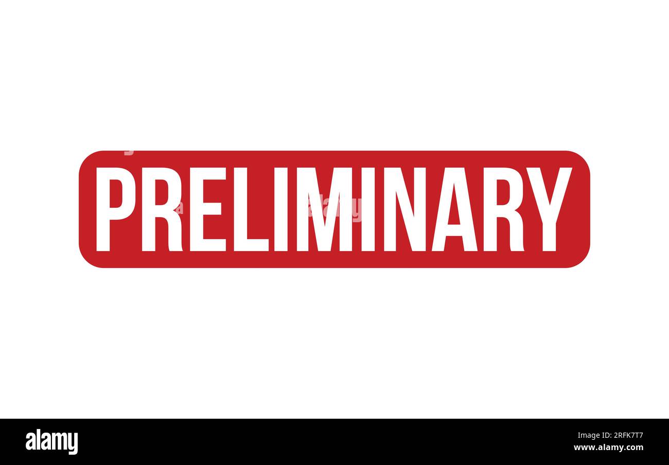 Red Preliminary Rubber Stamp Seal Vector Stock Vector Image & Art - Alamy