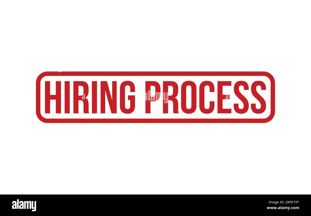 Red Hiring Process Rubber Stamp Seal Vector Stock Vector Image & Art ...