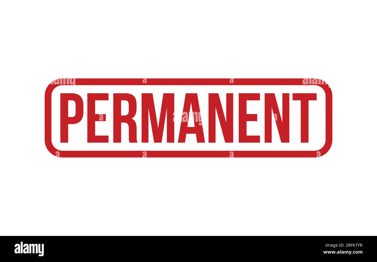 Red Permanent Rubber Stamp Seal Vector Stock Vector Image & Art - Alamy