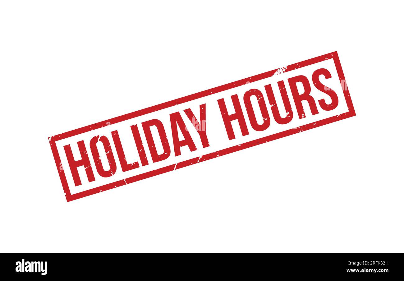Holiday hours seal hi-res stock photography and images - Alamy