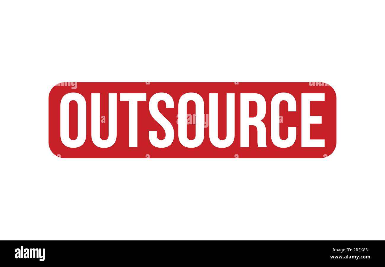 Outsource Rubber Stamp Seal Vector Stock Vector Image & Art - Alamy