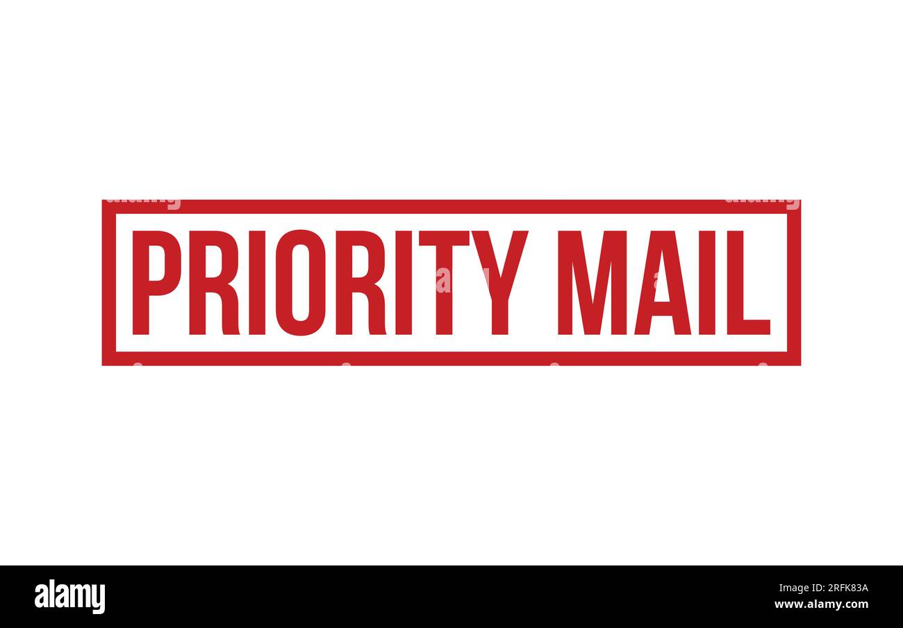 Red Priority Mail Rubber Stamp Seal Vector Stock Vector Image & Art - Alamy