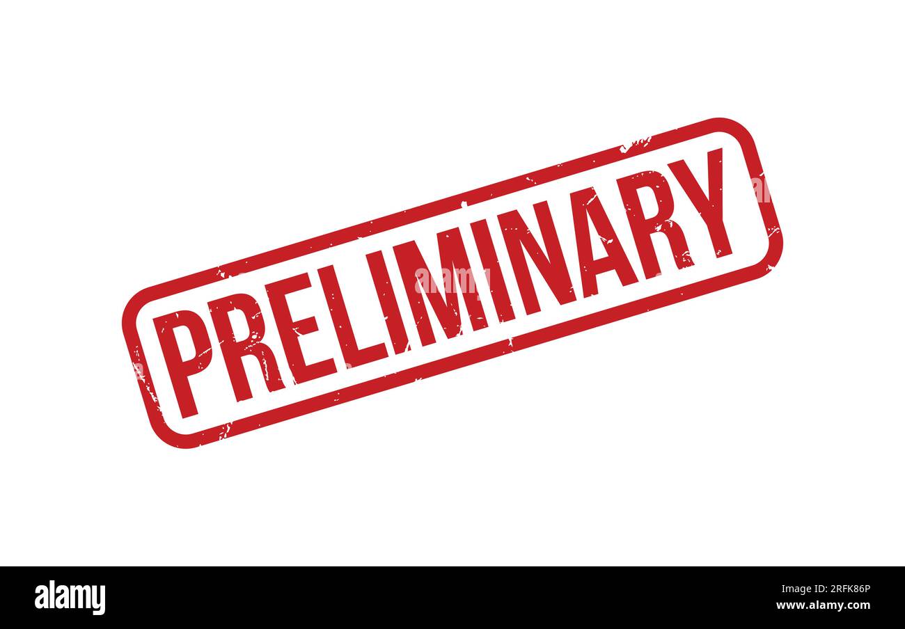 Red Preliminary Rubber Stamp Seal Vector Stock Vector Image & Art - Alamy