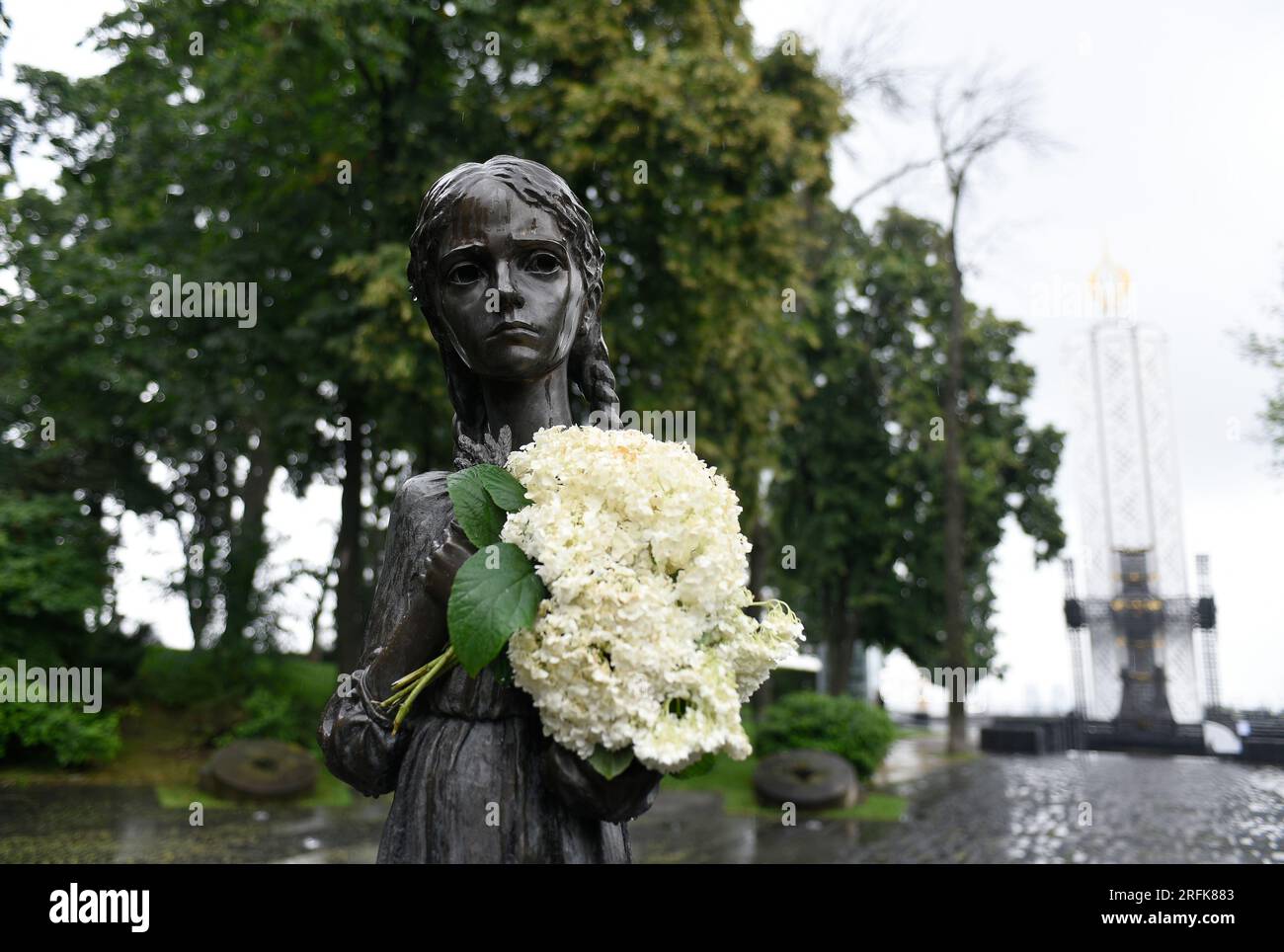 KYIV, UKRAINE -JULY 27, 2023 - The Bitter Memory of Childhood sculpture ...