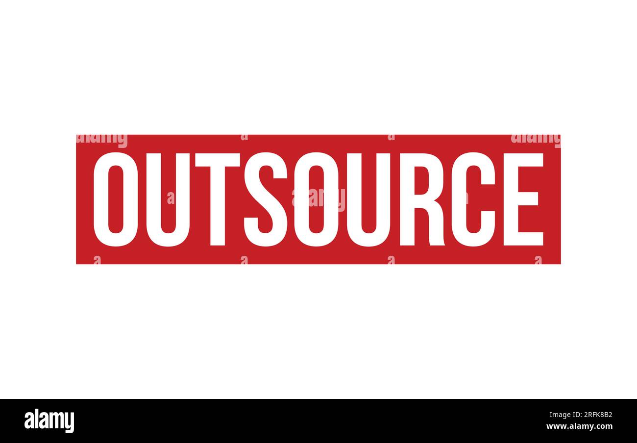 Outsource Rubber Stamp Seal Vector Stock Vector Image & Art - Alamy