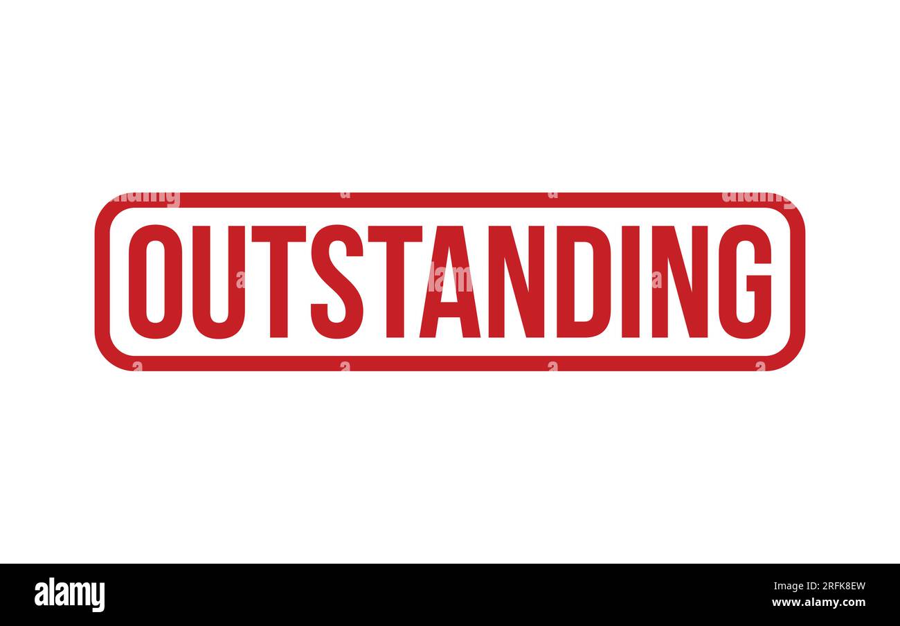 Red Outstanding Rubber Stamp Seal Vector Stock Vector Image & Art - Alamy