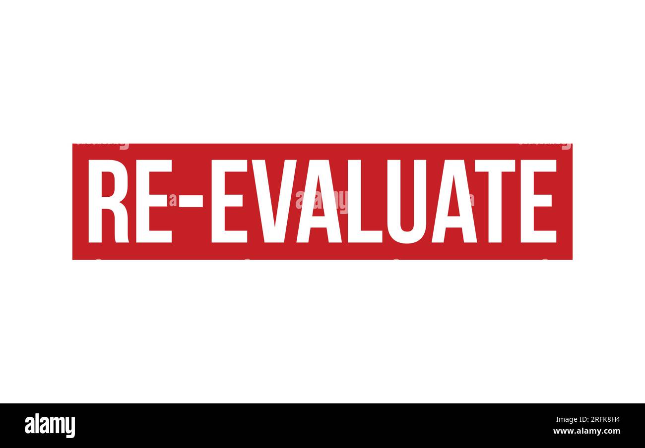 Re Evaluate Rubber Stamp Seal Vector Stock Vector Image & Art - Alamy