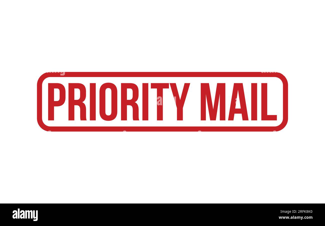 Red Priority Mail Rubber Stamp Seal Vector Stock Vector Image & Art - Alamy