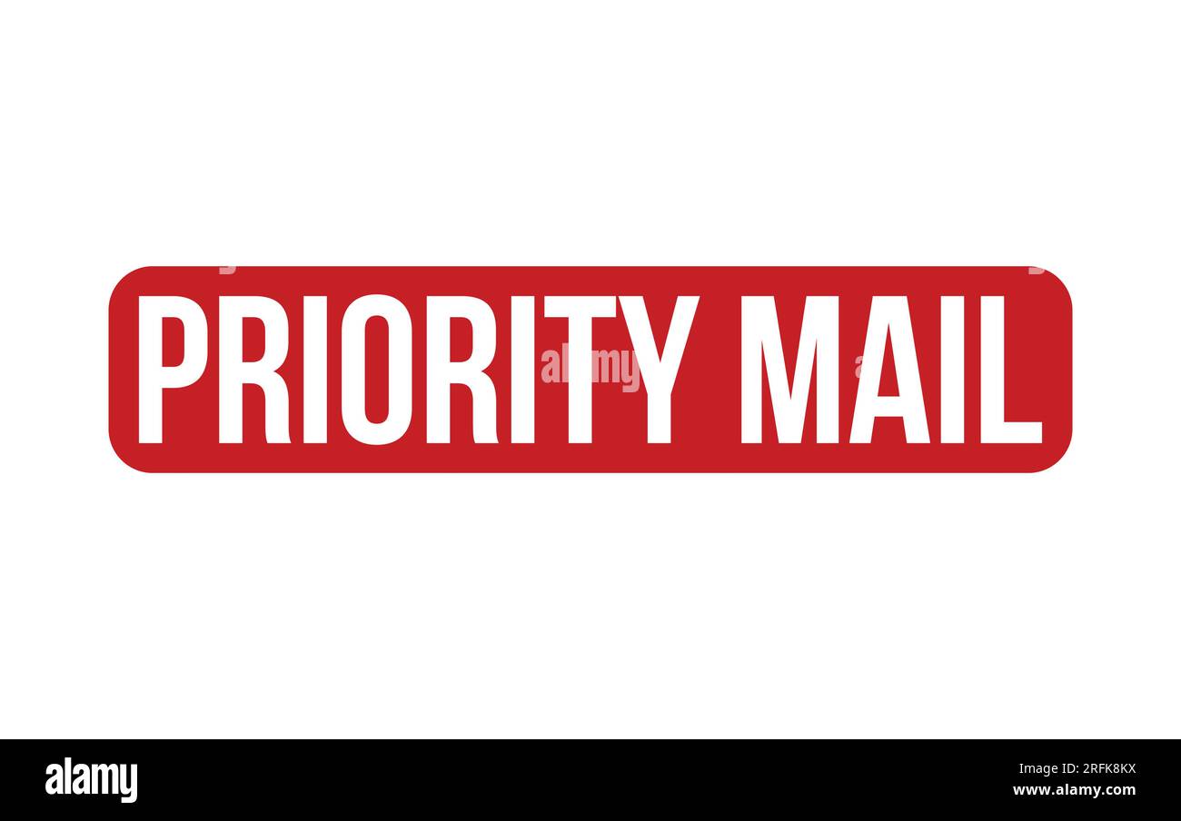 Priority Mail Rubber Stamp Seal Vector Stock Vector Image & Art - Alamy