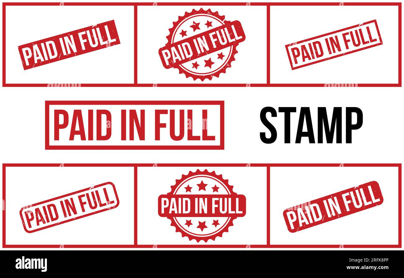 Paid In Full Stamp Png