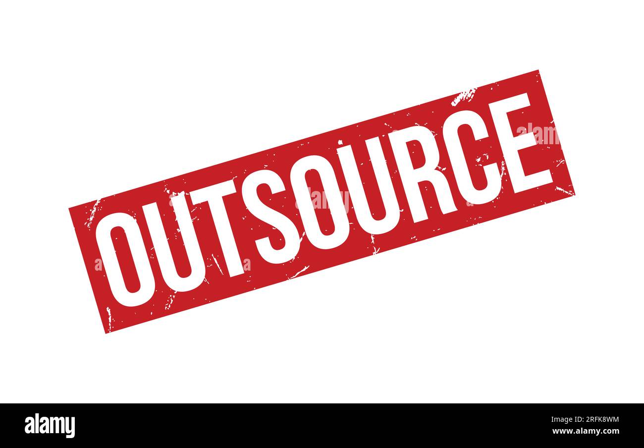 Outsource Rubber Stamp Seal Vector Stock Vector Image & Art - Alamy