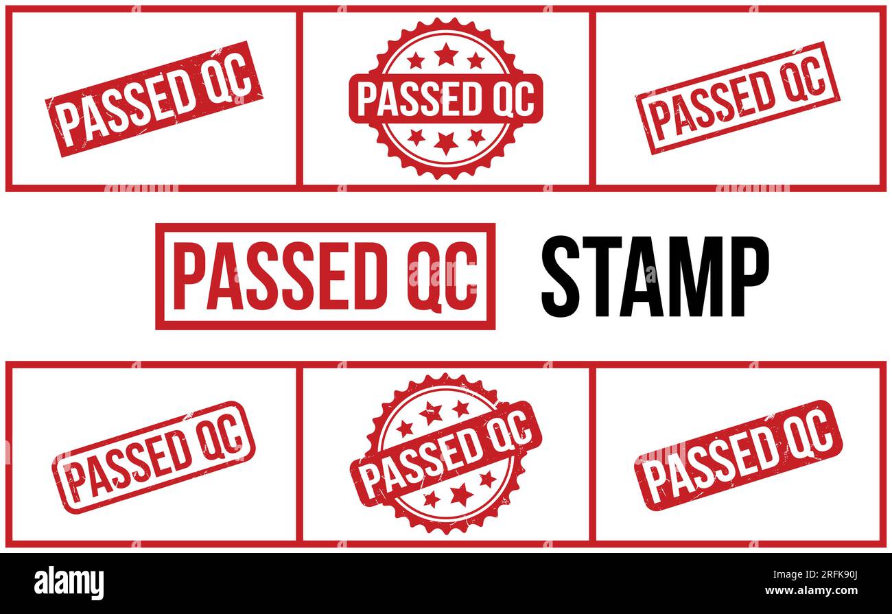Passed qc stamp Cut Out Stock Images & Pictures - Alamy