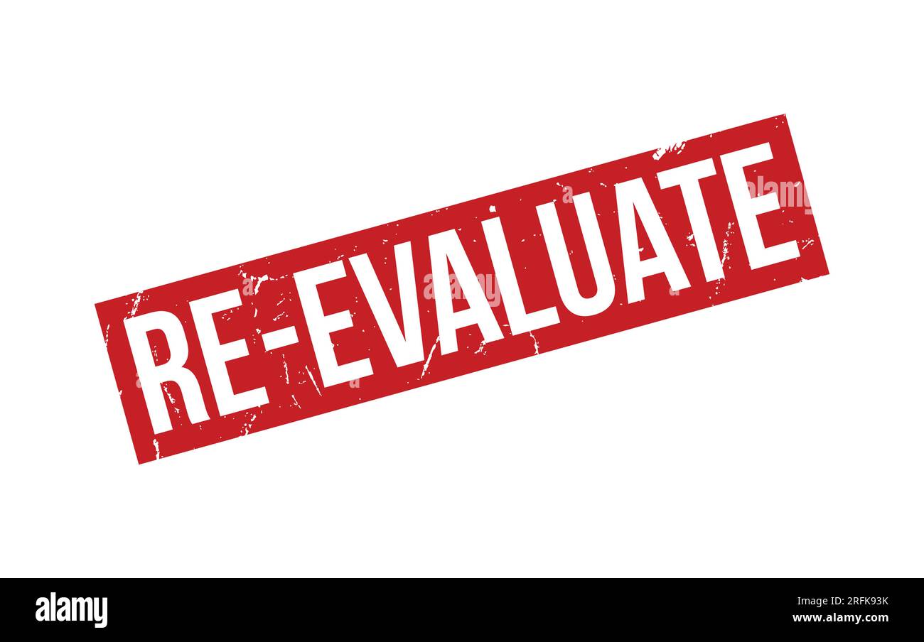 Re Evaluate Rubber Stamp Seal Vector Stock Vector Image & Art - Alamy